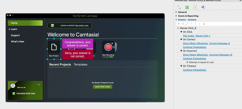 Mouse Click Interactions Not Working - Support Questions - ATOMI Community
