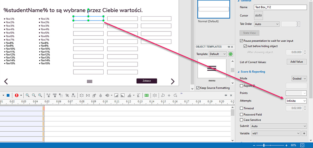 Problem with Attempts-Text box variables - Support Questions - ATOMI Community