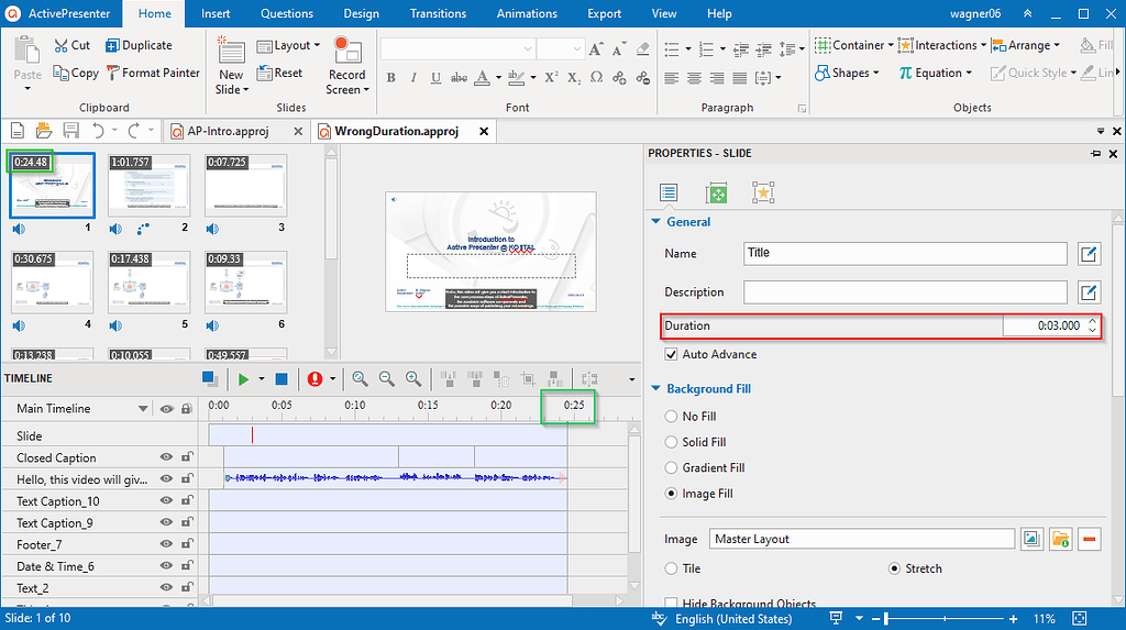 Duration shows wrong values - Support Questions - ATOMI Community